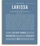 Larissa | Name Art Print – Name Stories