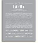 Larry | Name Art Print – Name Stories