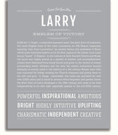 Larry | Name Art Print – Name Stories