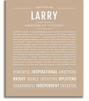 Larry | Name Art Print – Name Stories
