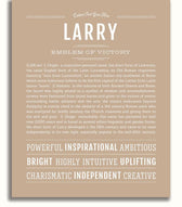 Larry | Name Art Print – Name Stories
