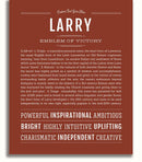 Larry | Name Art Print – Name Stories