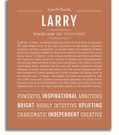 Larry | Name Art Print – Name Stories