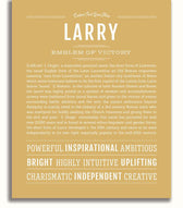 Larry | Name Art Print – Name Stories
