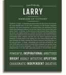 Larry | Name Art Print – Name Stories