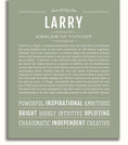 Larry | Name Art Print – Name Stories