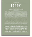 Larry | Name Art Print – Name Stories