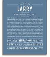 Larry | Name Art Print – Name Stories
