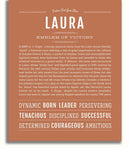 Laura Personalized Name Meaning Art Prints – Name Stories