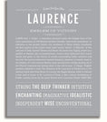 Laurence | Name Art Print – Name Stories