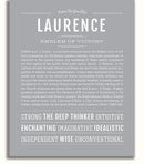 Laurence | Name Art Print – Name Stories