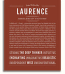 Laurence | Name Art Print – Name Stories