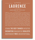 Laurence | Name Art Print – Name Stories