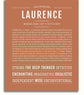 Laurence Personalized Name Meaning Art Prints – Name Stories