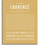 Laurence | Name Art Print – Name Stories
