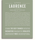 Laurence | Name Art Print – Name Stories