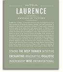 Laurence | Name Art Print – Name Stories