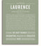 Laurence | Name Art Print – Name Stories