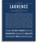 Laurence | Name Art Print – Name Stories