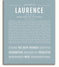 Laurence | Name Art Print – Name Stories