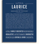 Laurice | Name Art Print – Name Stories