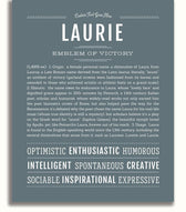 Laurie | Name Art Print – Name Stories