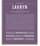 Lauryn Personalized Name Meaning Art Prints – Name Stories