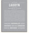 Lauryn | Name Art Print – Name Stories