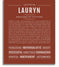 Lauryn | Name Art Print – Name Stories