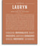 Lauryn | Name Art Print – Name Stories