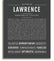Lawrence | Name Art Print – Name Stories