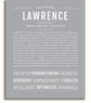 Lawrence | Name Art Print – Name Stories
