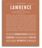 Lawrence | Name Art Print – Name Stories