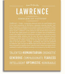 Lawrence | Name Art Print – Name Stories