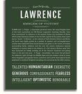 Lawrence | Name Art Print – Name Stories