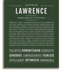 Lawrence | Name Art Print – Name Stories