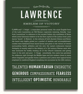 Lawrence | Name Art Print – Name Stories