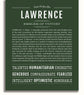 Lawrence | Name Art Print – Name Stories