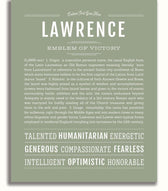 Lawrence | Name Art Print – Name Stories