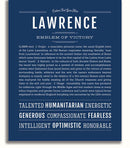 Lawrence | Name Art Print – Name Stories