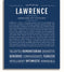 Lawrence | Name Art Print – Name Stories