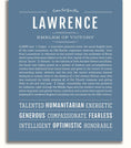 Lawrence | Name Art Print – Name Stories