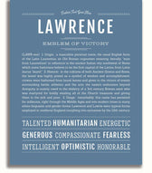 Lawrence | Name Art Print – Name Stories