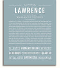 Lawrence | Name Art Print – Name Stories