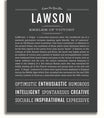 Lawson | Name Art Print – Name Stories