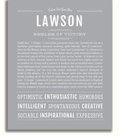 Lawson | Name Art Print – Name Stories