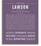 Lawson | Name Art Print – Name Stories