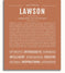 Lawson | Name Art Print – Name Stories