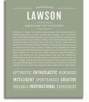 Lawson | Name Art Print – Name Stories