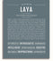 Laya | Name Art Print – Name Stories